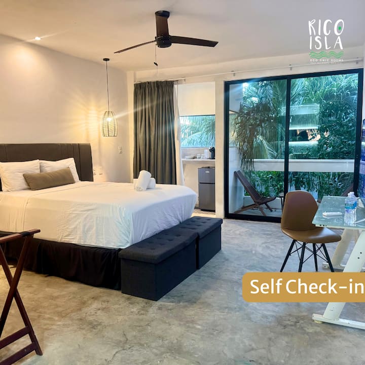 Rico Isla Comfort Eco-chic Room 5 | Balcony | Ac - Isla Mujeres