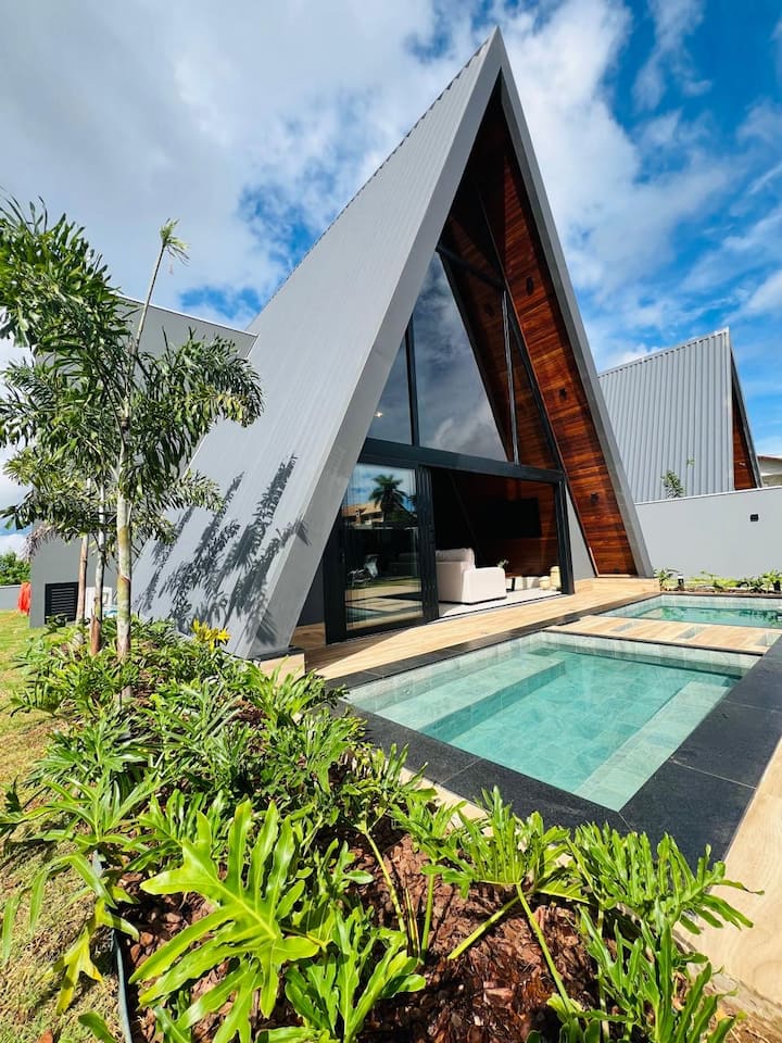 Chalé Luxo Com Piscina Aquecida, Hidro E Vista - Mato Grosso