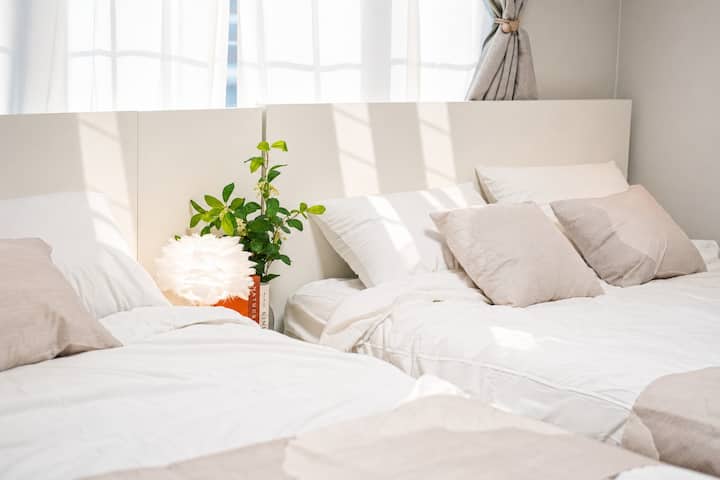 5 Min Beach｜1f｜bexco｜3q｜1-min Store｜w/d｜3q Beds｜nf - Busan