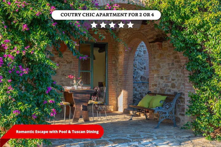 [Tipico Casale Toscano] Bilocale Con Piscina E A/c - Suvereto