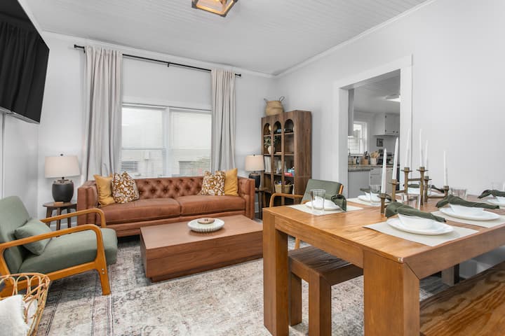 Cozy 3bd W/ Air Hockey, Bbq | Near Duke University - ダーラム, NC