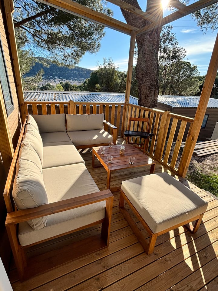 Mobile-home 3ch-6pers Camping Sur La Côte D’azur - La Crau