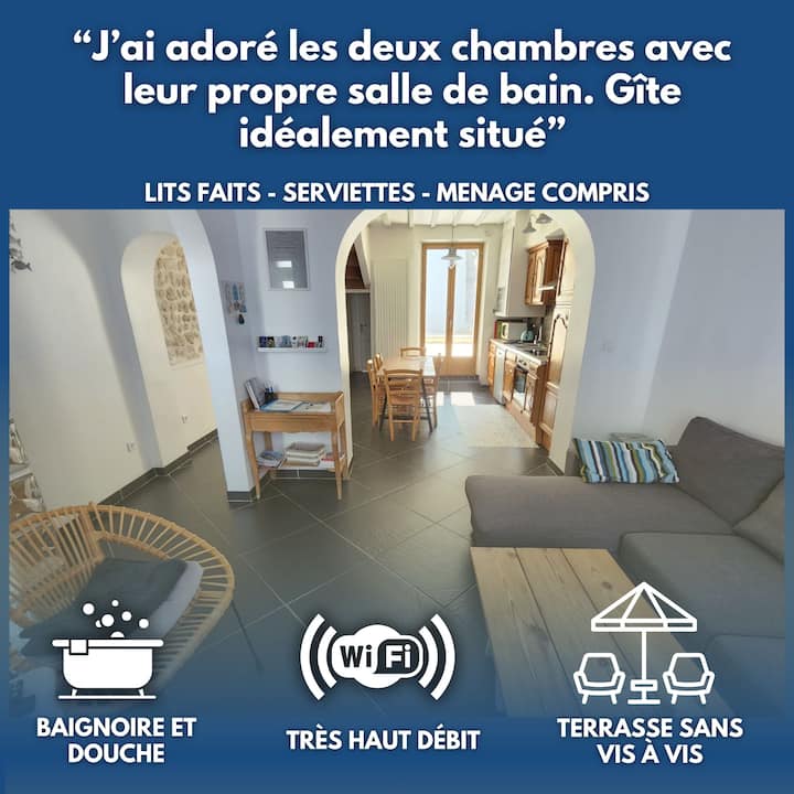 Maison 6 Pers, 2 Suites Avec Sdb, Plage à 200 M - Yport