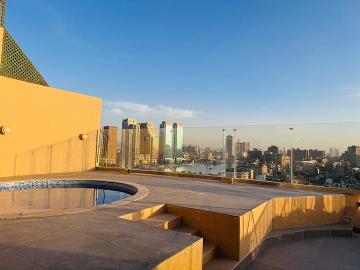 Zamalek 5bdr Nile View Rooftop - Cairo
