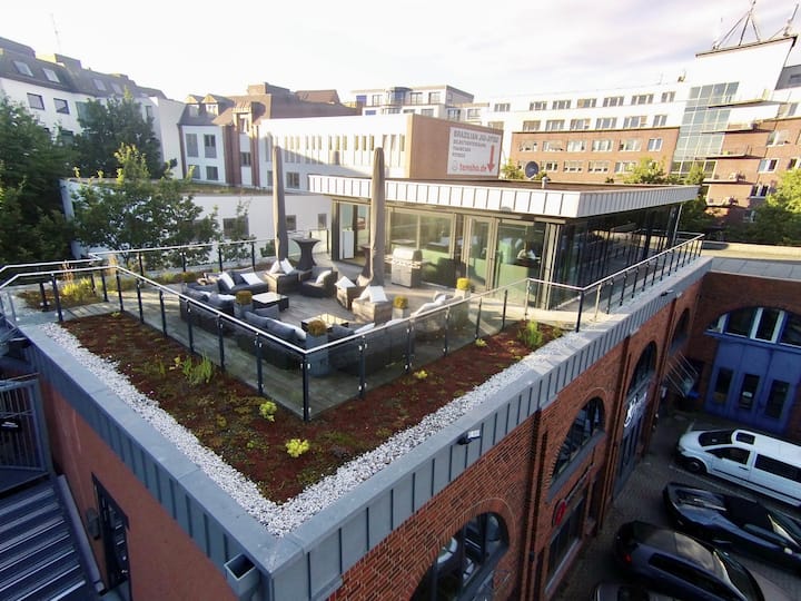 Penthouse St.pauli (Große Terrasse + Free Parking) - 