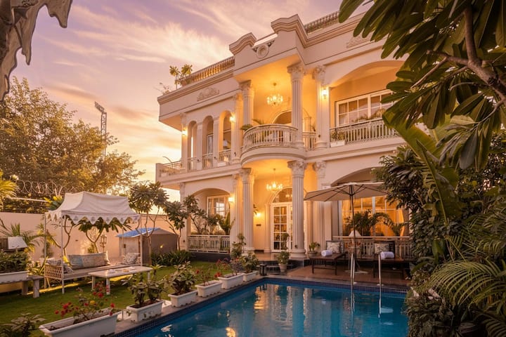 Rajmahal Bagh 4br Heritage Haveli W/pool In Jaipur - Jaipur
