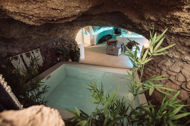 Grotte Avec Piscine Intérieure Chauffée Et Jardin - Tenerife