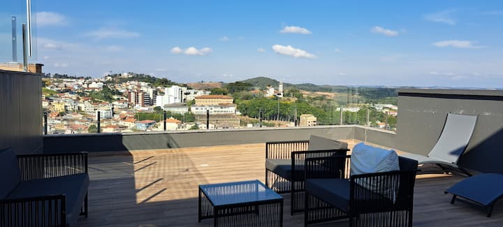 Novíssimo, Netflix Etc. Lavanderia, Gym, Coworking - Barbacena