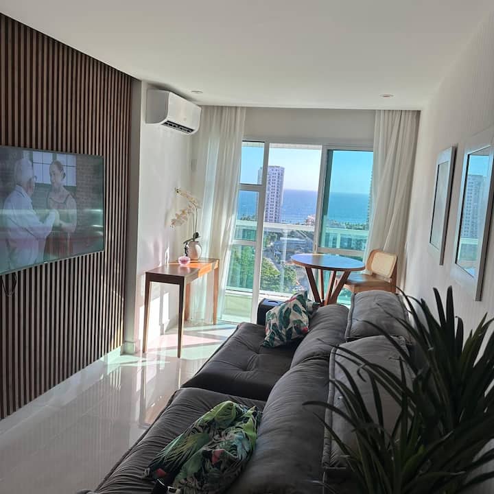 Lindo Apt Barra Da Tijuca Vista Mar 100% Impecável - Brasil