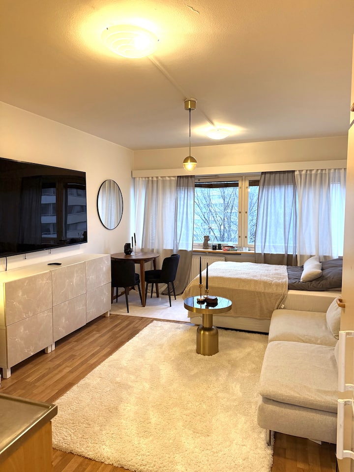 Tyylikäs Ja Puhdas Yksiö Vallilan Ytimessä - Helsinki