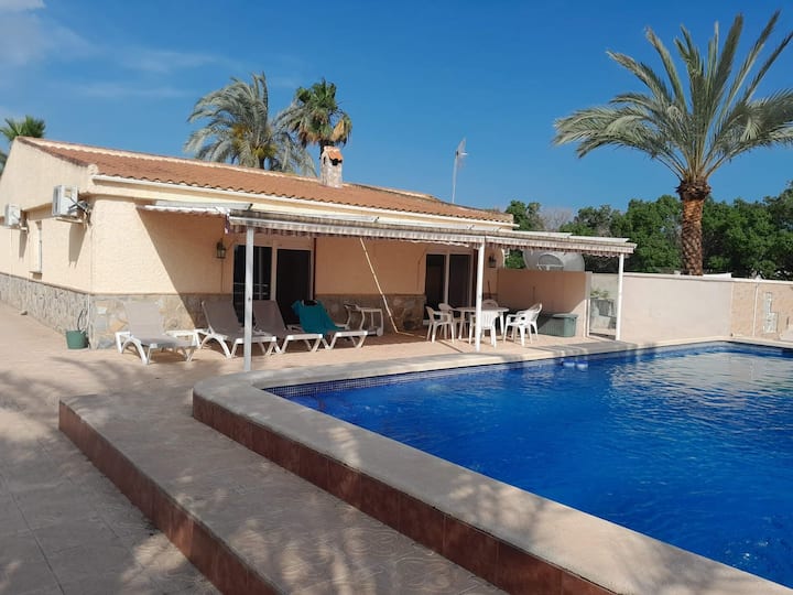 Villa Avec Grande Piscine Privée Proche De La Mer - Elche