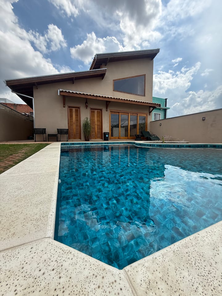 Casa Com Piscina Hidro E Vista Dos Balões Boituva - Boituva