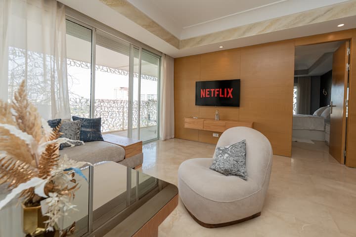 Luxe 2br Terrasse Panoramique | Cfc Centre Casa - Casablanca