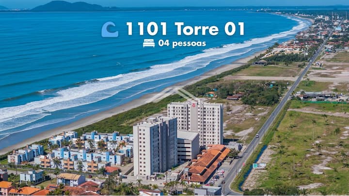 T1.1101 - Apartamento Novo, Linda Vista Para O Mar - Itapoá