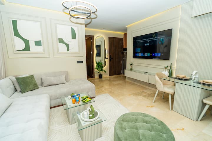 1br Luminous Apt • Balcony • Parking • Fiber Wi-fi - Casablanca