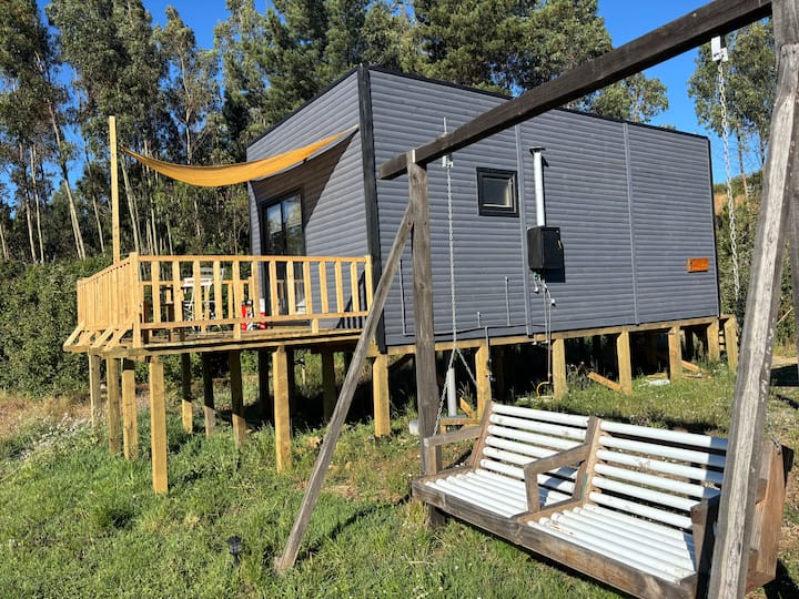 Linda Cabaña Entre Bosques, Vista Al Mar. - Pelluhue