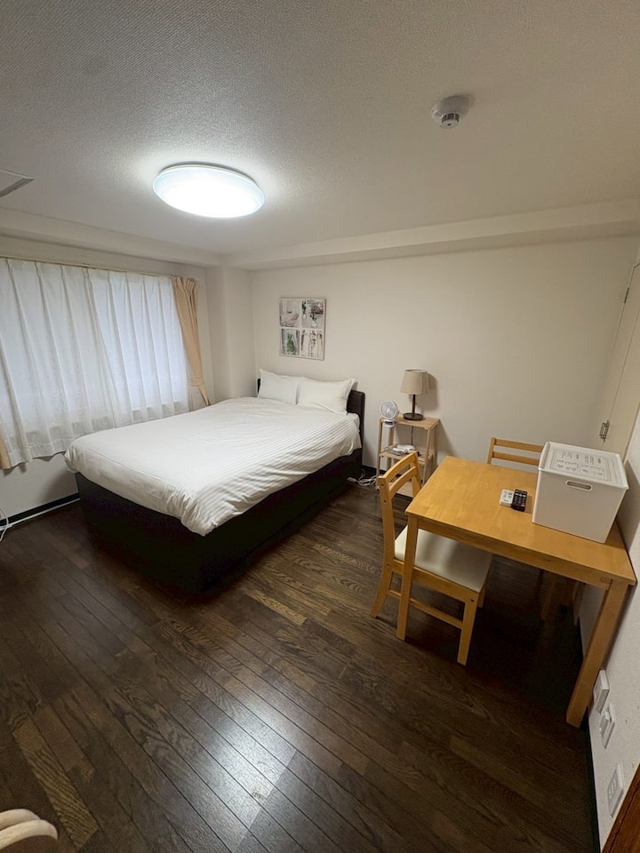 ２０７出張・長期滞在に最適｜静かな個室｜ダブルベッド｜すすきの近く - Hokkaido