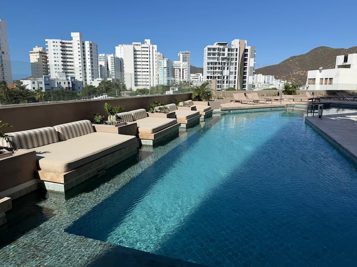 Entre Mar Y Montañas Vista Increíble Rodadero - Santa Marta, Colombia