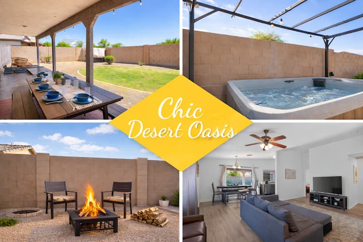 Backyard Oasis W/hottub+firepit 9mins To Stadiums - Glendale, AZ