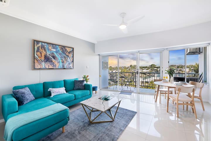 Zen Marina 1br: Bayview ~ Private Balcony ~ Modern - 다윈