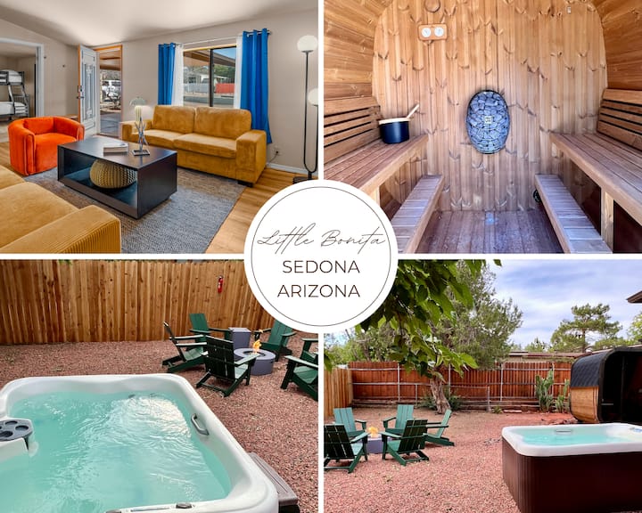 Maison Confortable Et Rétro Avec 3 Chambres | Sauna + Bain À Remous - Sedona, AZ
