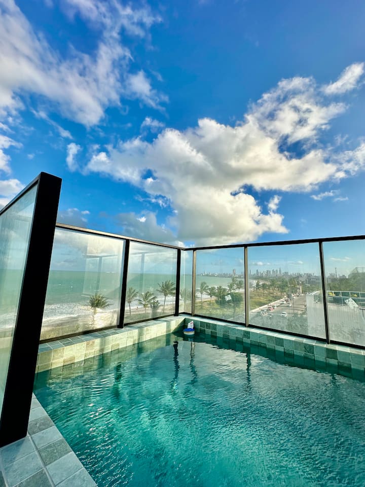 Flat à Beira-mar (Novo/mobiliado) - Pernambuco