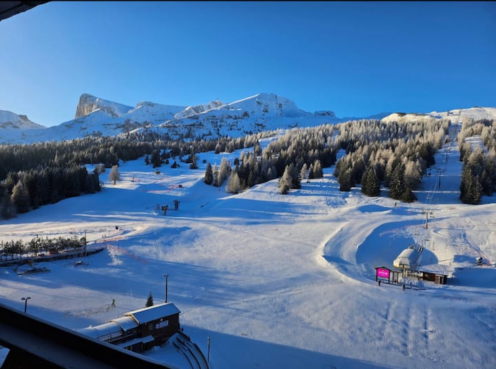 Vue Pistes Plein Sud Calme 9 Etages (4 Pers) - Le Dévoluy
