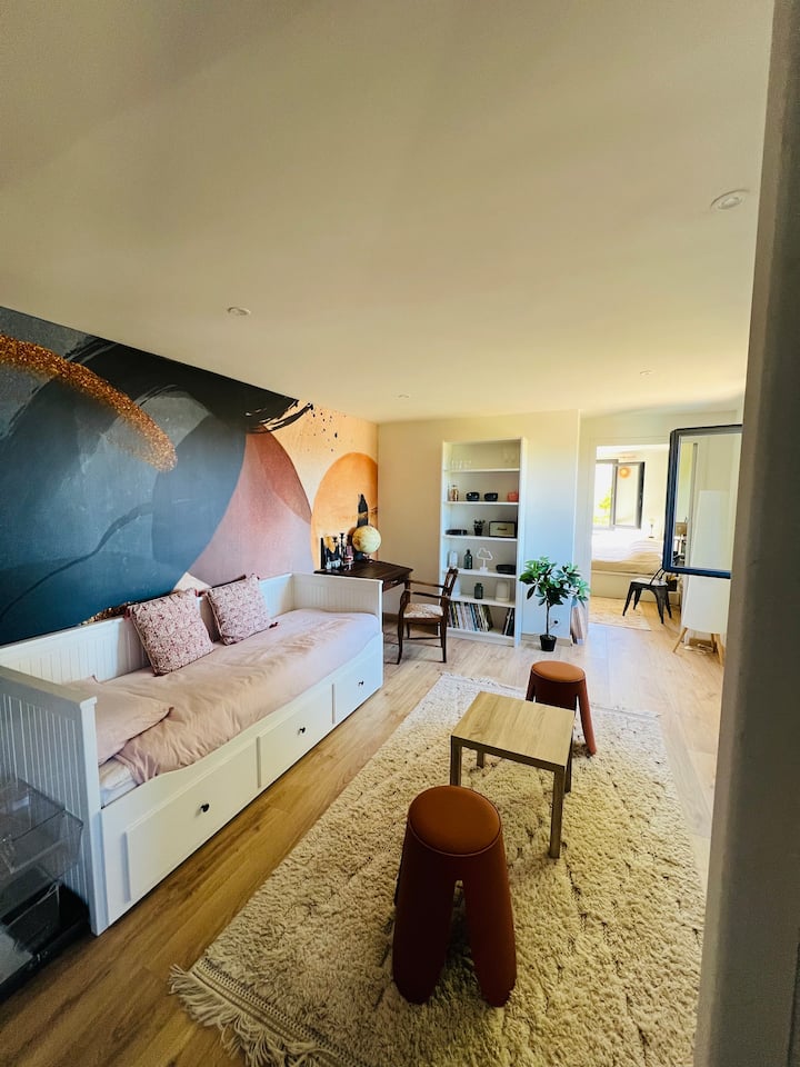 Cocon Rénové Et Moderne Avec Terrasse Et Vue - Figeac