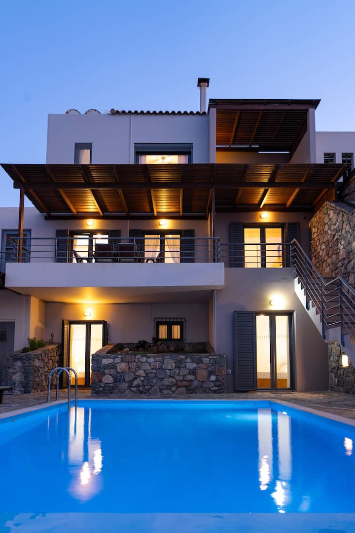 Elounda Bay View Villa With Private Pool - Agios Nikolaos