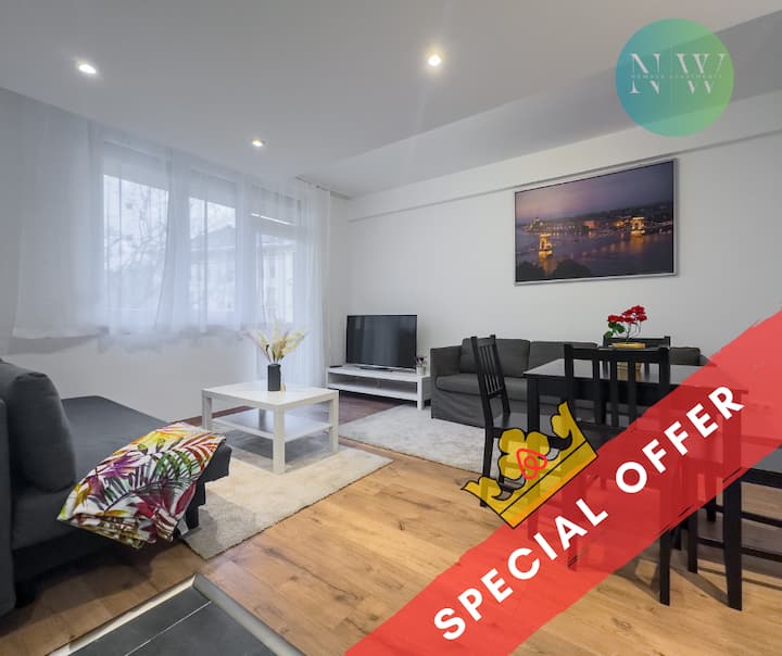 2bdr Gellért Stay W Ac & Balcony By Nw - Budapest