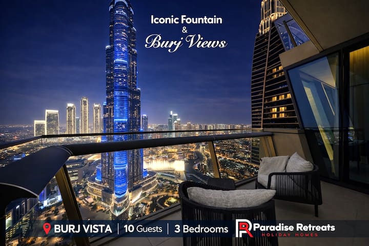 Paradise Retreats 3br Burj Khalifa & Fountain View - Dubai
