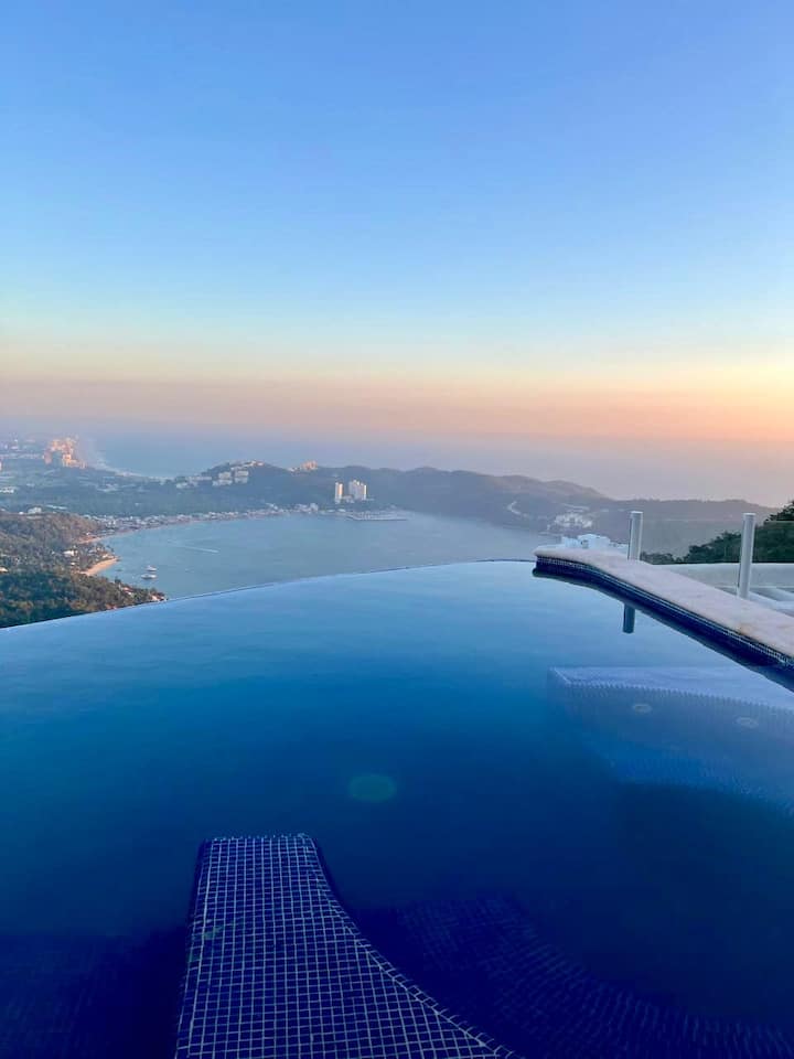 Lujoso Ph Con Inigualable Vista A La Bahía De Aca - Acapulco