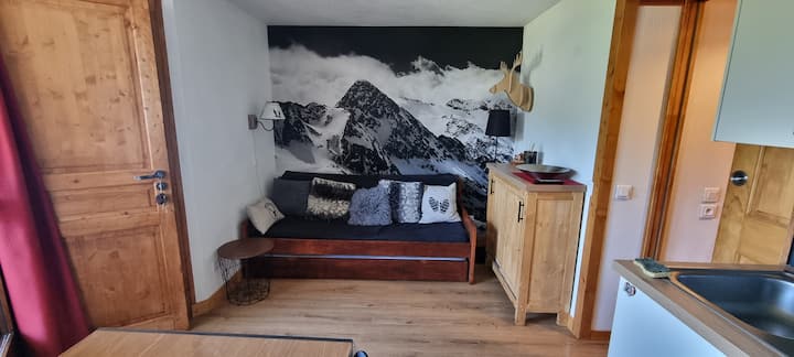 Bel Appartement Vue Vallée Au Pied Des Pistes - Arc 1800