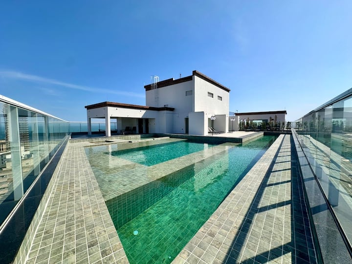 Lazer Completo + Sacada Gourmet | 3min à Pé Praia - Praia Grande