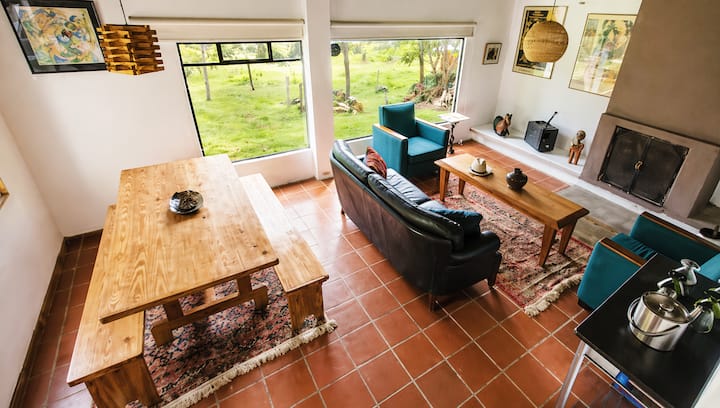 Rustic Chalet In Tabio Fireplace • Nature • Relax - Tabio