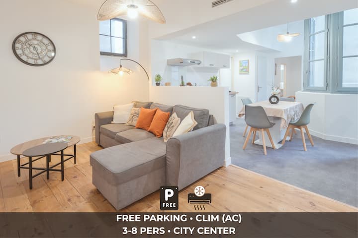 L’odyssée Pyrénéenne • Clim • Parking Privé Inclus - Pau