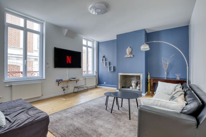 Centre-ville St-quentin – 7 Couchages, Ville, Gare - Saint-Quentin
