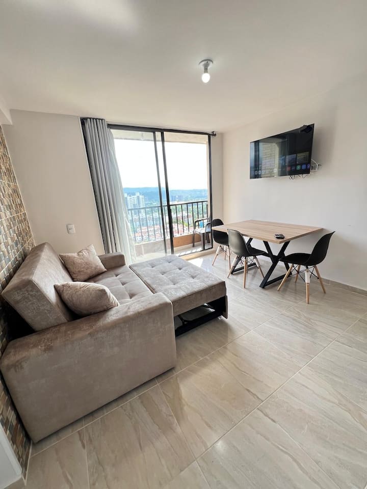 Moderno Apto De 2 Hab Con Balcón Y Gran Ubicación - Floridablanca