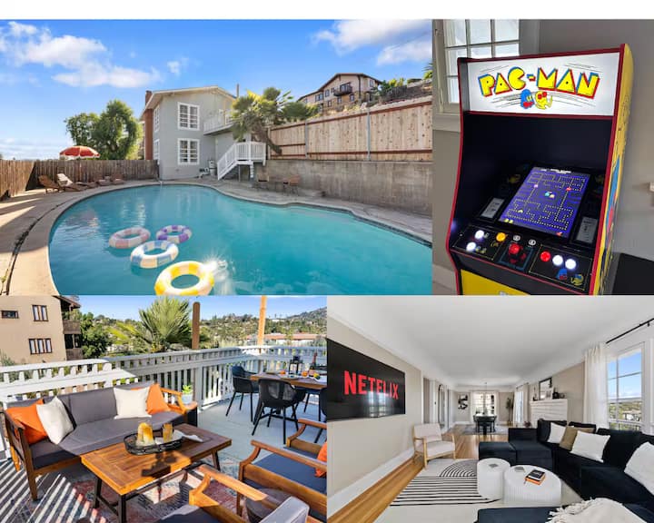 Traveler's Dream Private Pool Home With Arcade - La Mesa, CA