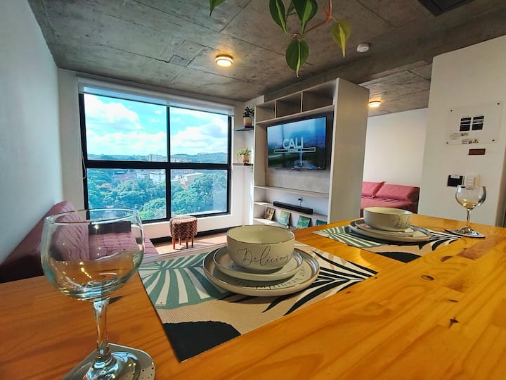 Estudio Industrial |Vista Ciudad |A/c| Pq| Piscina - Cali