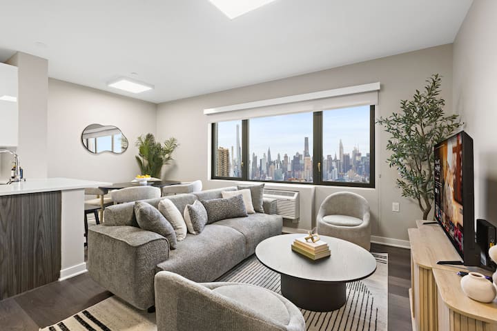 Parking+modern 2b2b W/nyc Skyline | 20 Min To Nyc - West New York, NJ