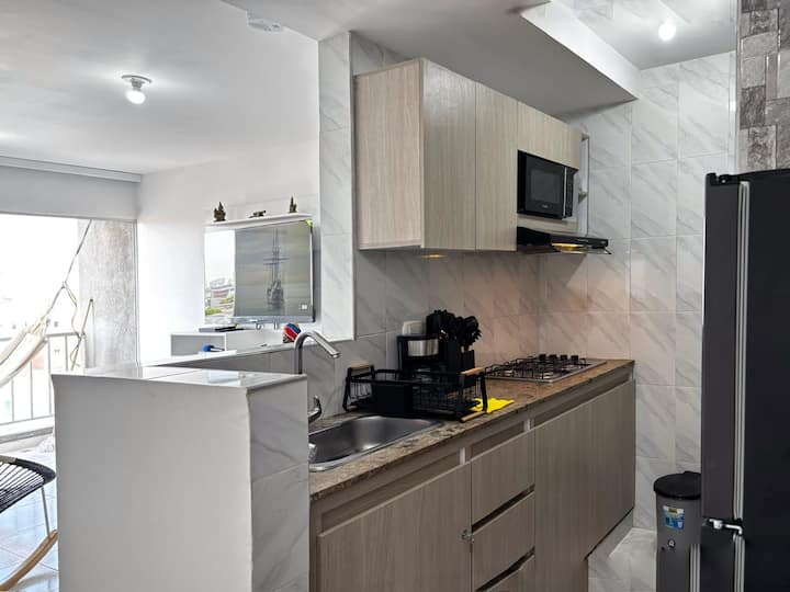 Apartament Cerca Al Mar Moderno, 2h/2b + Sofá Cama - Cartagena, Colombia