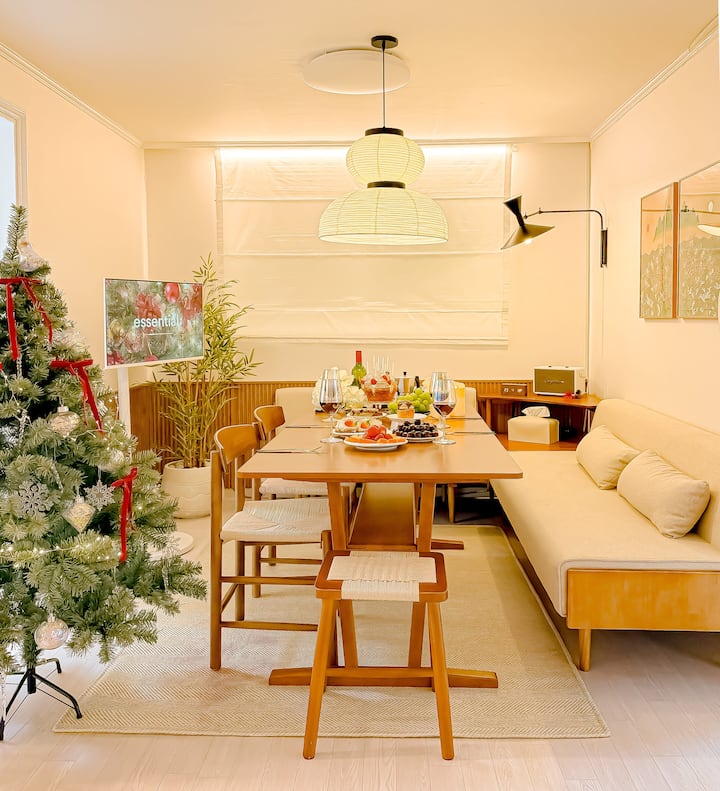 강남 /8인 가족숙소 / 선릉역5분 / 무료주차 / Coex/롯데월드 - Seoul