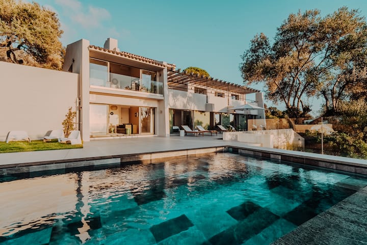 La Thébaïde, Villa Avec Piscine Au Sel & Vue Mer - Piana