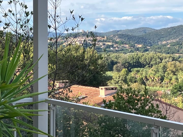 Terrasse Vue Château Parking Coeur Village Ac Wifi - Cogolin