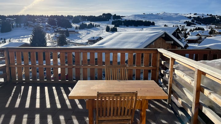 Les Saisies Studio Cosy Avec Grande Terrasse Sud - Hauteluce - Les Saisies