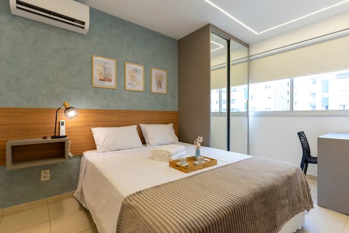 01 Suíte, Top!, Wifi Rápida, Completo!, 1308c - Brasília