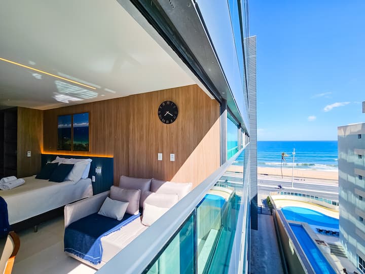 Ed. Frente Mar, Até 4 Hóspedes, Piscina, Academia, - Salvador de Bahía