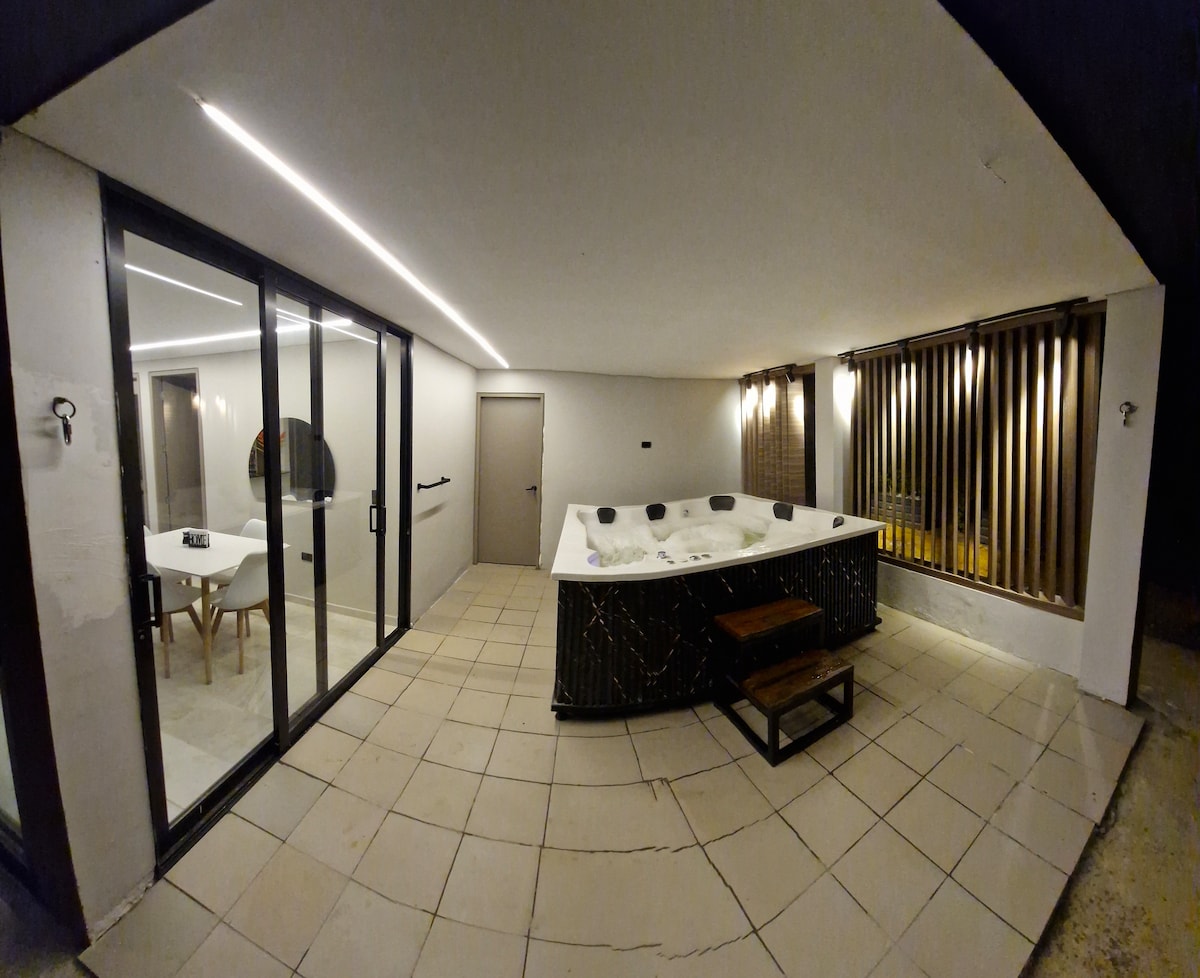 Extraordinaria cabaña Moderna con Jacuzzi y vista. - Cabañas en renta ...