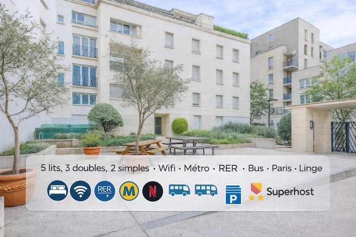 Aux Portes De Paris, Métro, Rer,  Pkg,  6pers - Stade de France